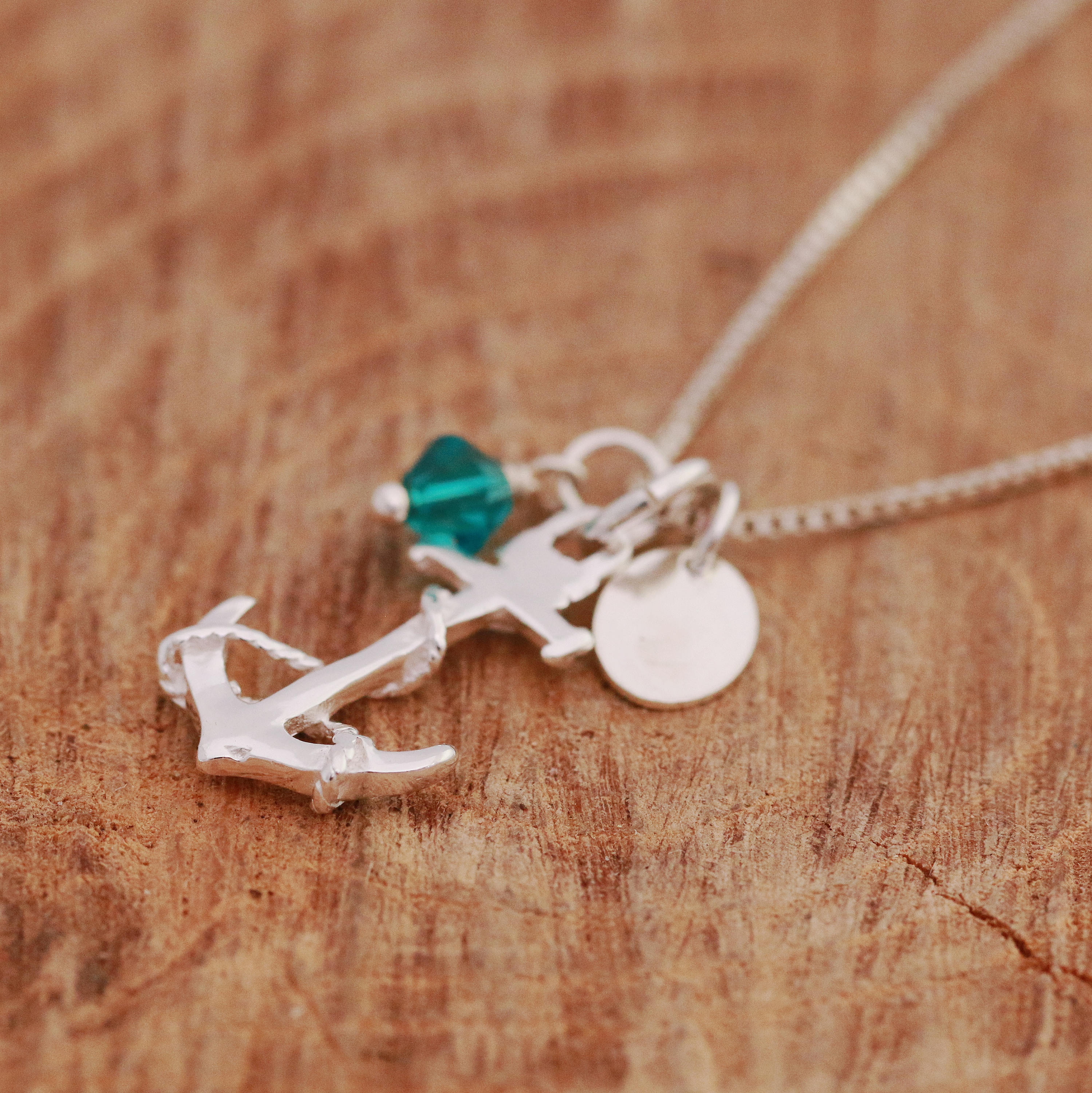 Sterling Silver Anchor Necklace, Silver Anchor Necklace, Silver ...