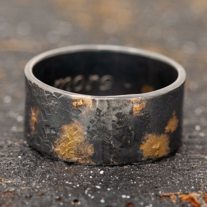 Rustic Mens Ring - Etsy