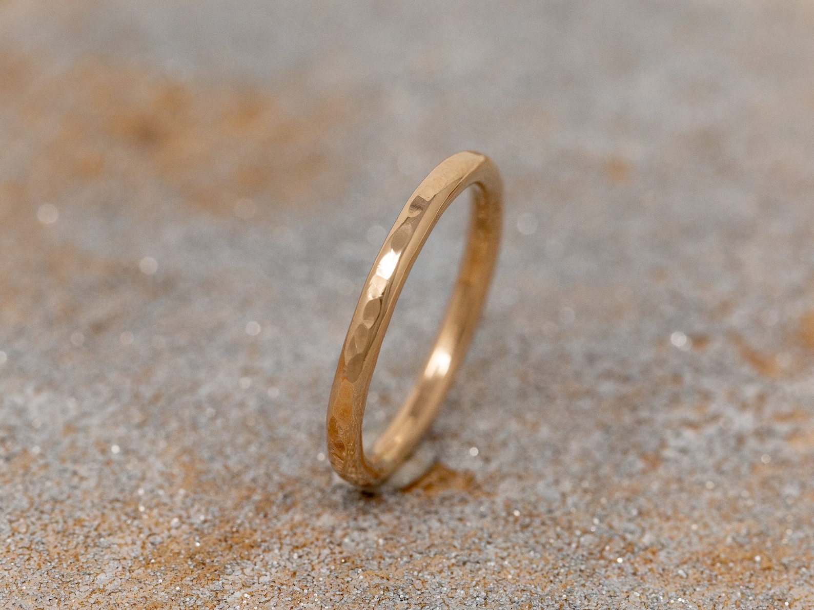SOLID 9ct Yellow Gold Ring2mm Gold Wedding Ringgold Textured - Etsy UK