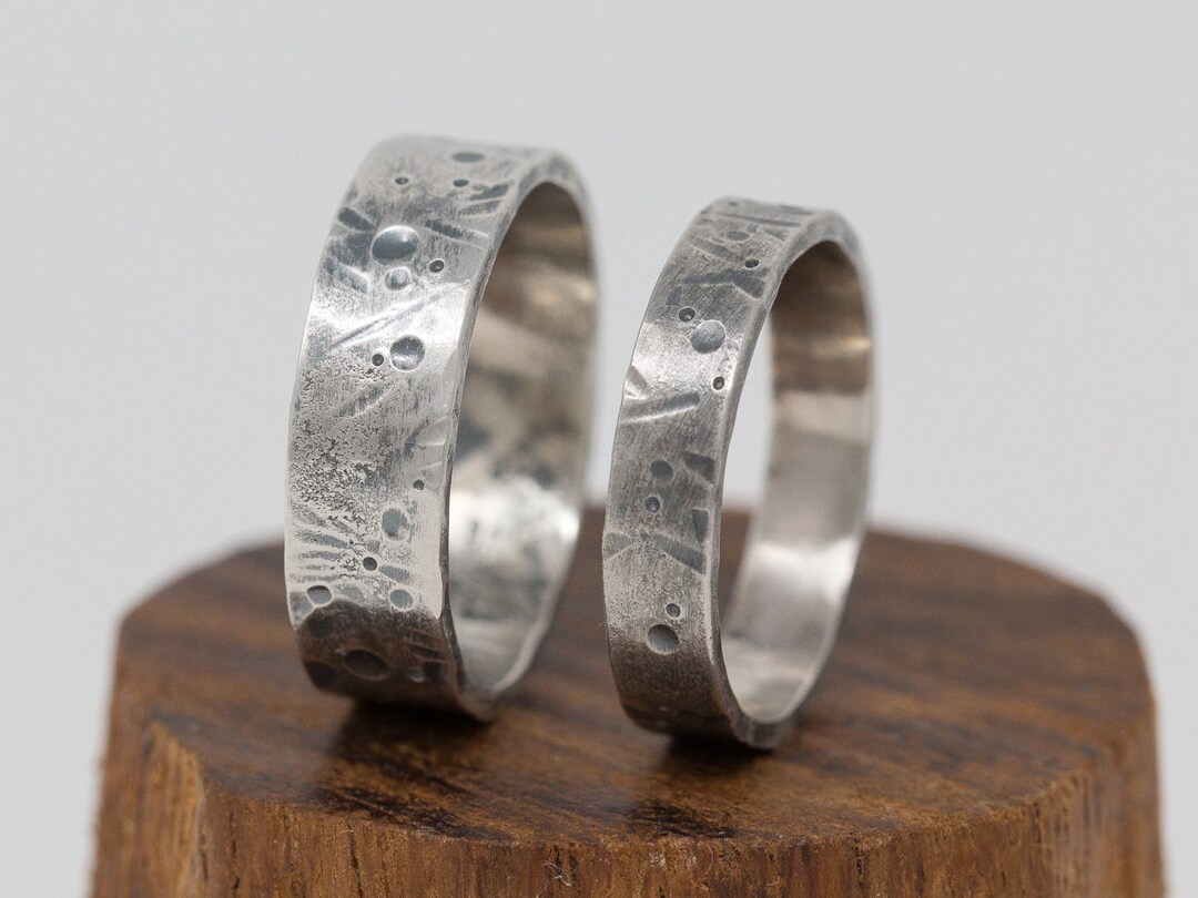 Amor Aeternus Ring Set, in Sterling Silver, 4mm and 6mm, Matching ...