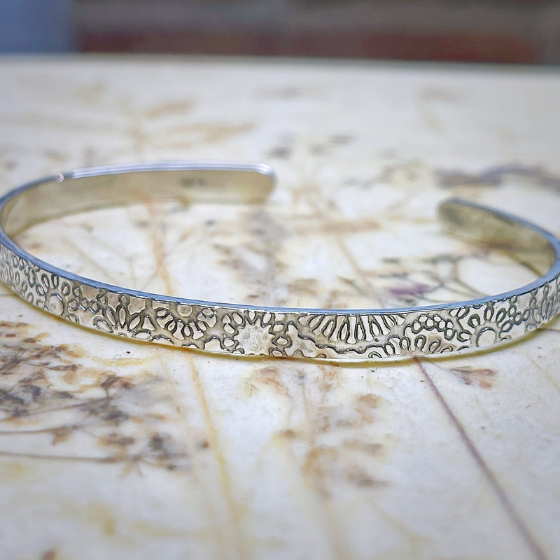 Floral Cuff Bracelet - Etsy