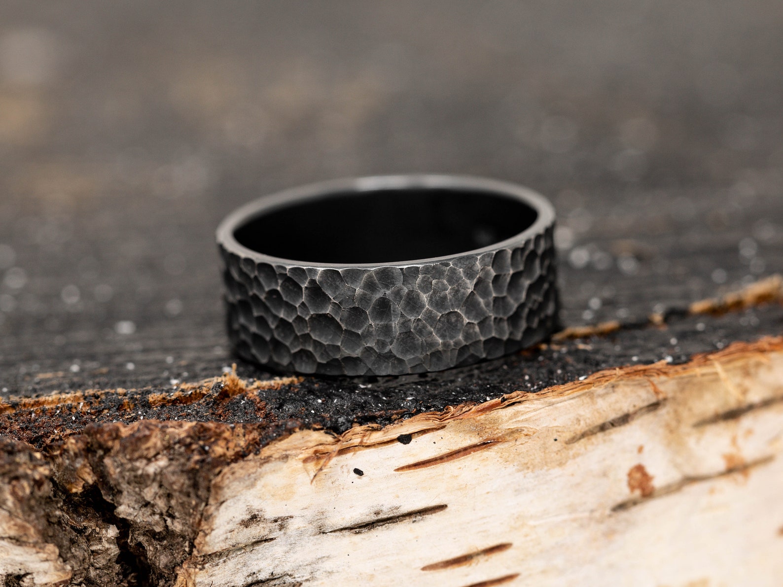 Solid Sterling Silver Mens Ring Handmade Riveted Ring | Etsy