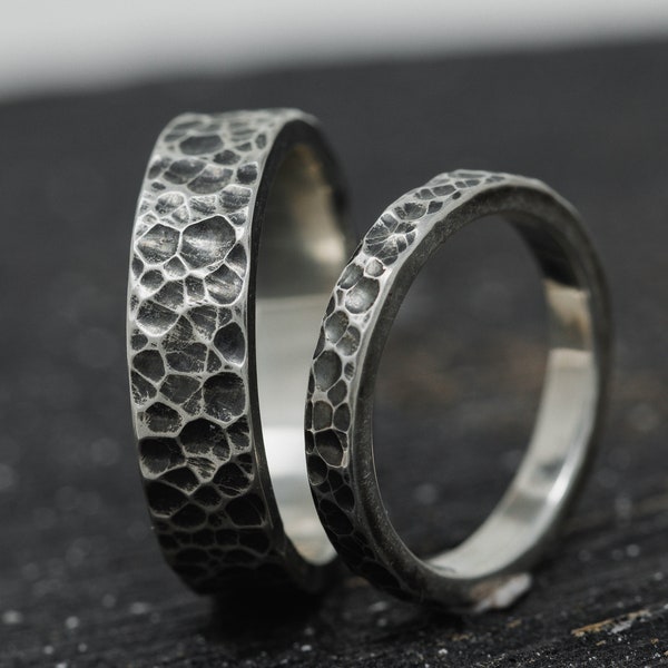 Rustic Wedding Ring - Etsy