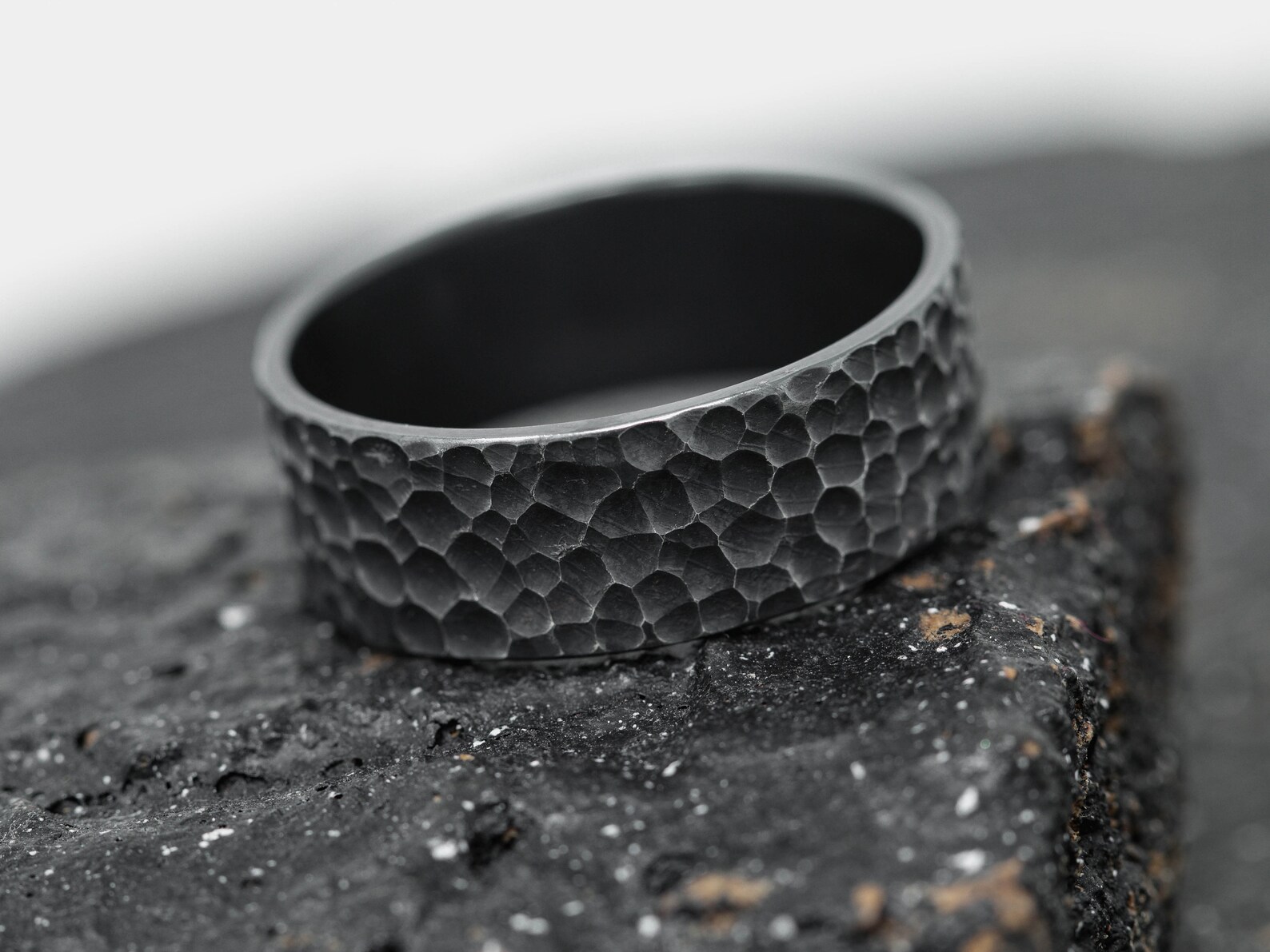 Solid Sterling Silver Mens Ring Handmade Riveted Ring | Etsy