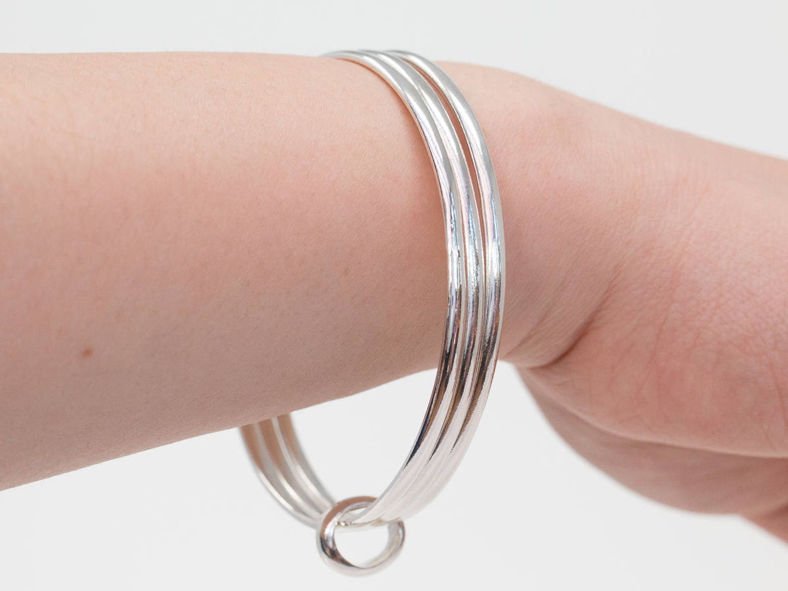 Sterling Silver Bangle Set Stackable Bangles Bangle Set of - Etsy