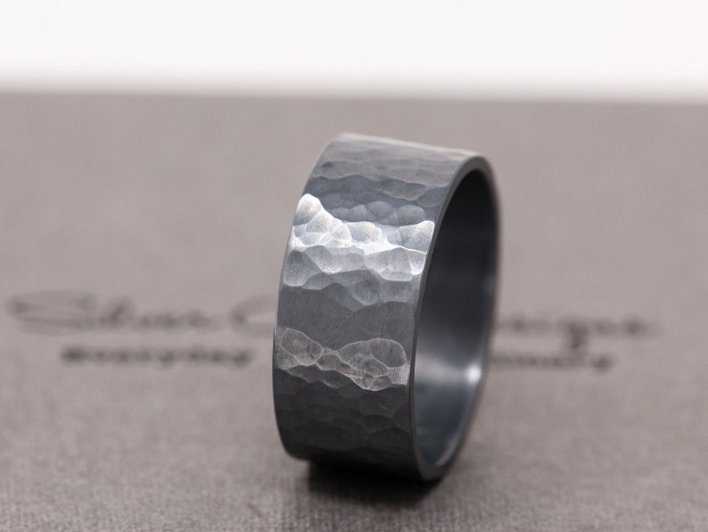 Solid Sterling Silver Mens Ring Handmade Riveted Ring | Etsy