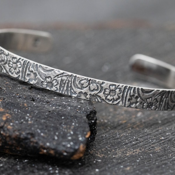 Floral Cuff Bracelet - Etsy