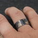 8mm 24K Gold Keum Boo Rustic Ring, Silver&gold Rustic Ring , Unisex ...