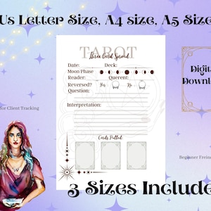 Tarot Journal Printable: Reading Tracker Template (PDF Download) - Etsy