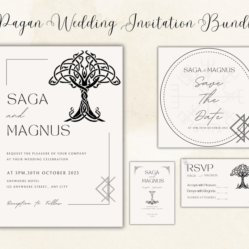 Viking Wedding Invitations - Etsy