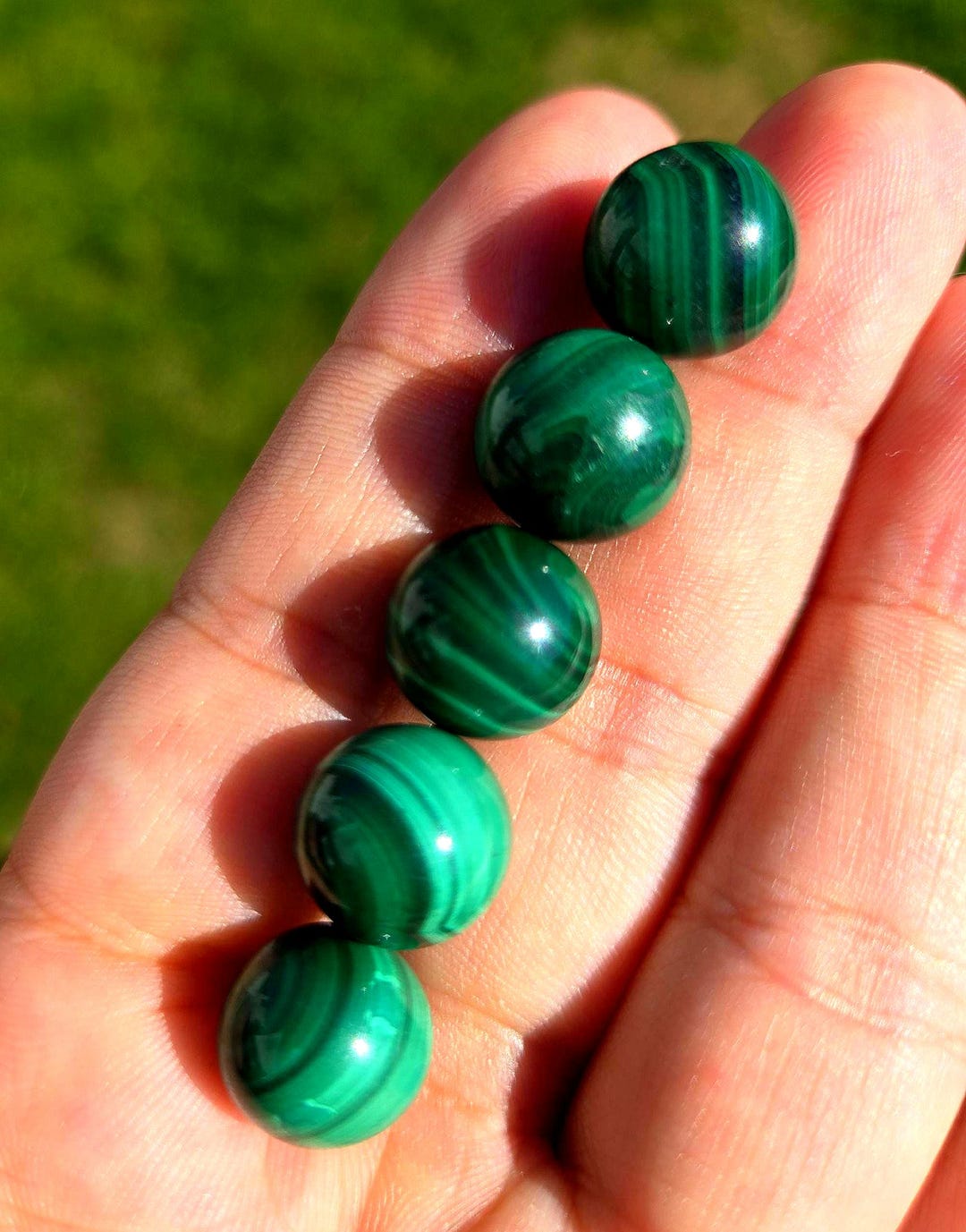 Malachite Mini Sphere, Malachite Crystal Sphere Carving, Small Crystal ...