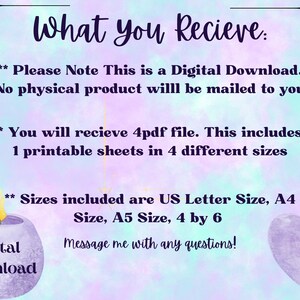 Witchy Recipe Sheet, Food Printable Template Card, Kitchen Witch ...