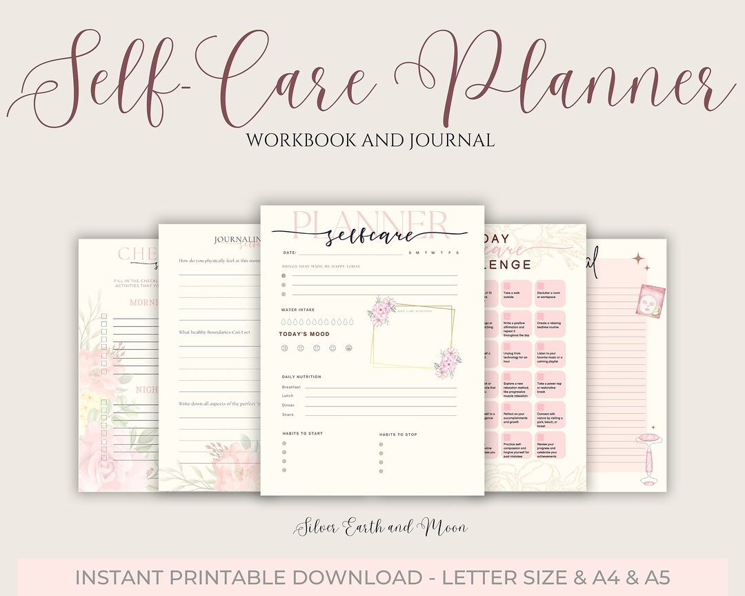 ADHD Self-care Planner: Wellness Journal & Challenge (digital Download ...