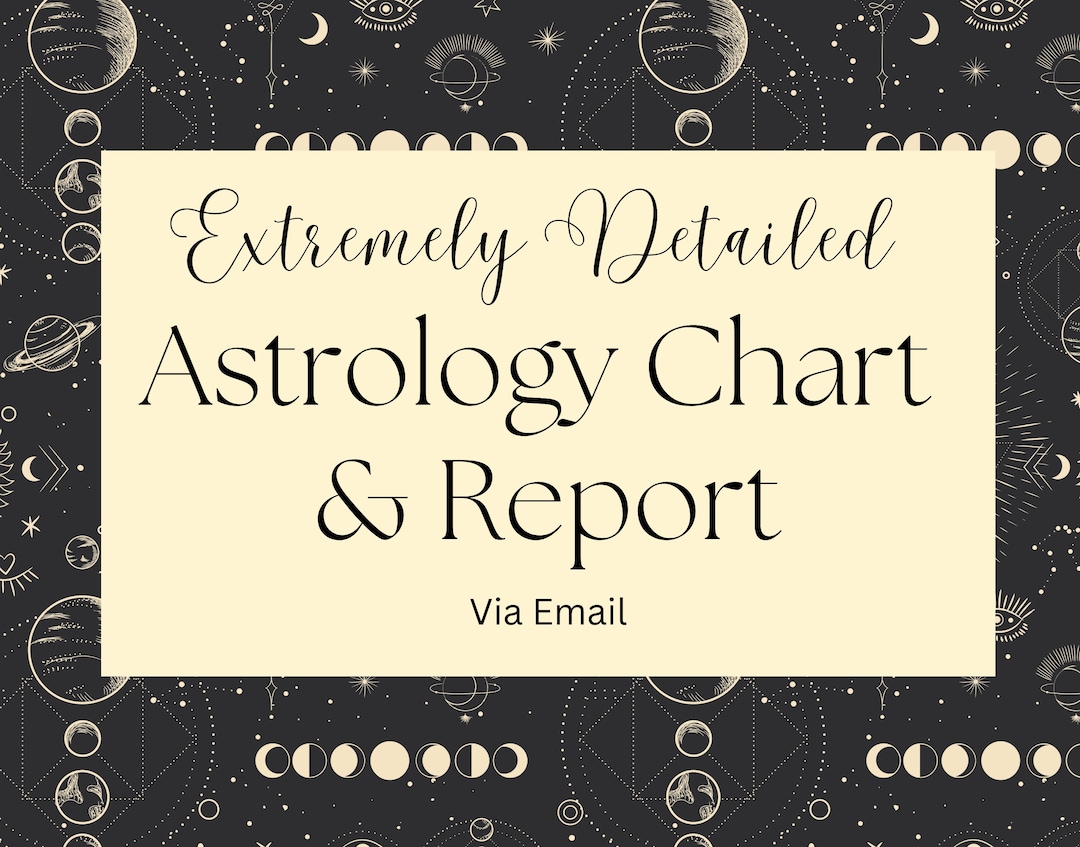 Detailed Astrology Natal Chart, Sun, Moon, Rising Sign Report via Email ...