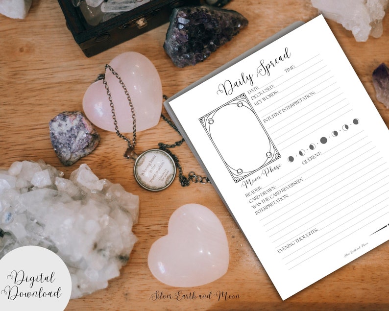 Tarot Journal Printable: Daily Reading Tracker (PDF Download) - Etsy