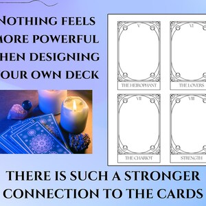 DIY Tarot Card Deck Template: Printable Black & Purple Design (PDF) - Etsy
