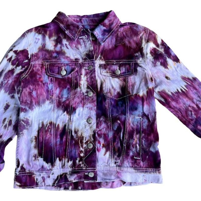 Tie Dye Denim Jacket - Etsy