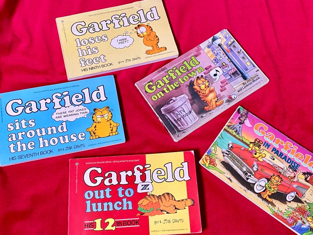 Set of 5 Garfield Comic Books From the 1980's - Etsy