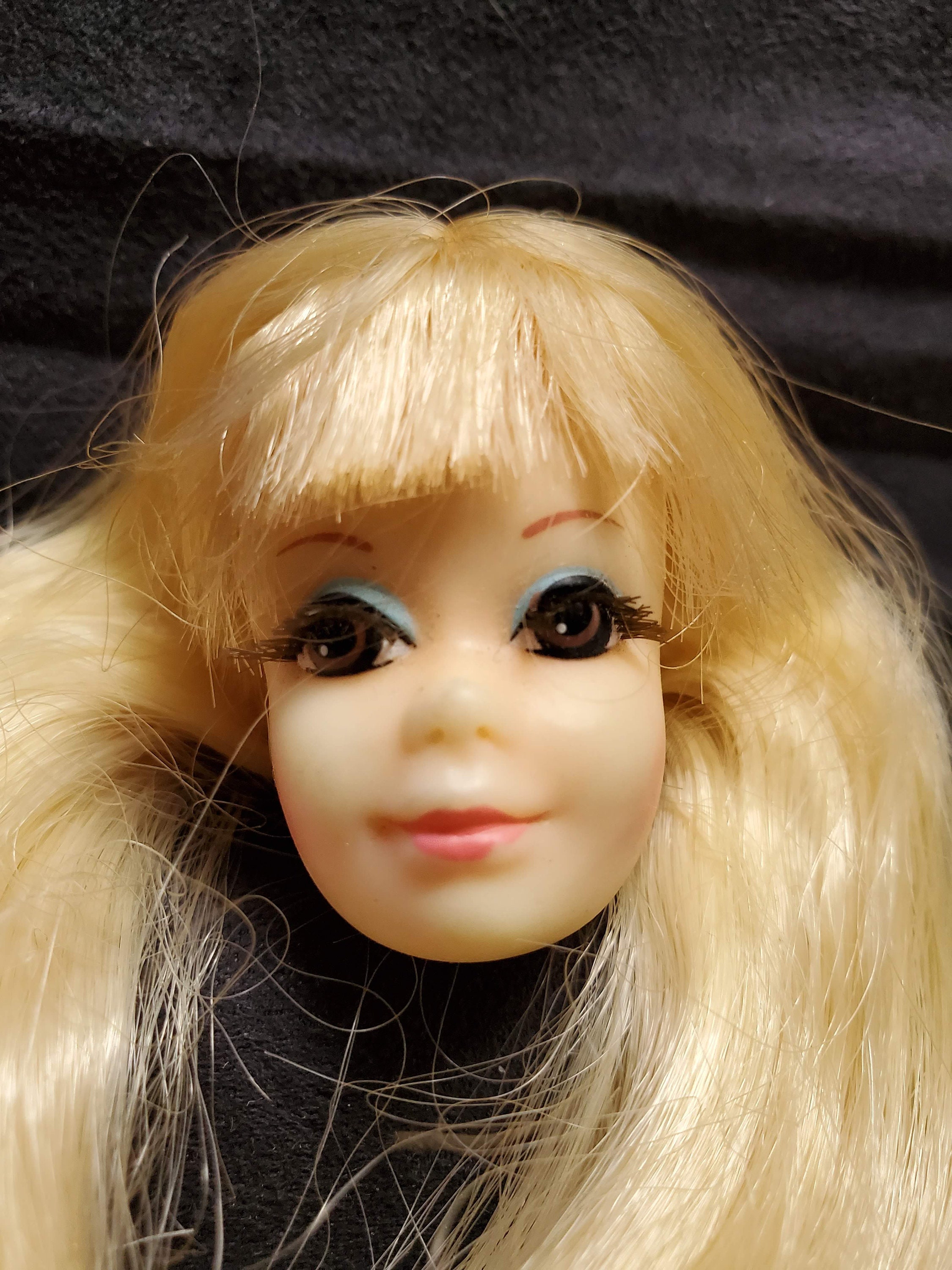 Straight Leg Body Vintage Mattel 1969 PJ Barbie Doll Rooted Eyelashes ...