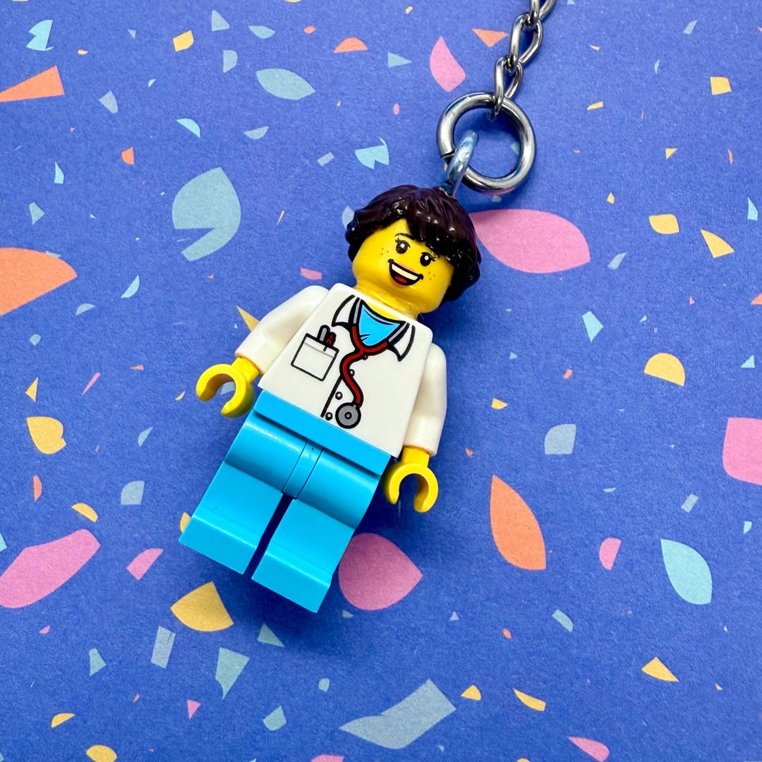 Nurse Doctor Minifigure Keychain (style 2) - Etsy
