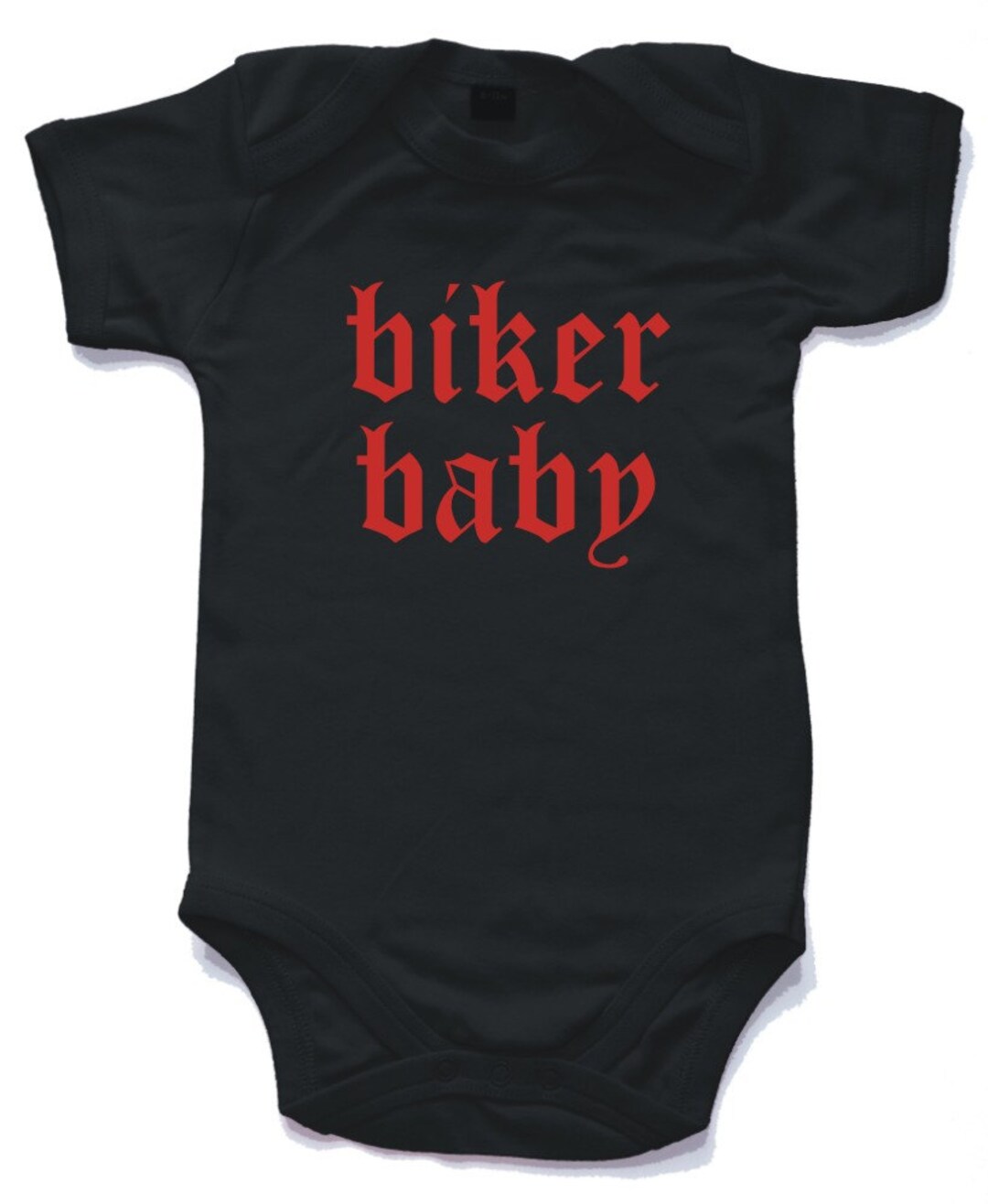 Biker Baby Babygrow. Babygro Baby Suit Vest in Sizes From 0-3 up to 12 ...