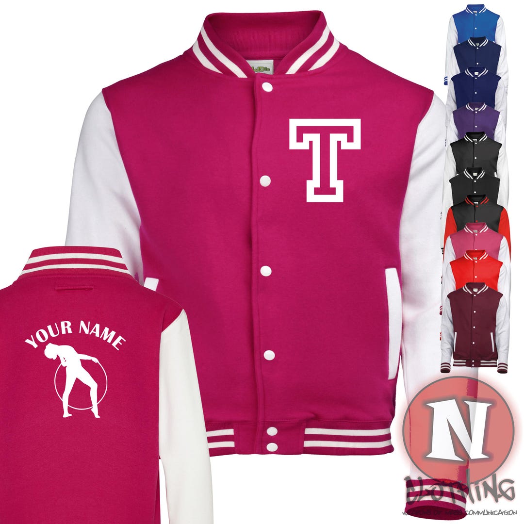 Custom Artistic Gymnastics Kids Varsity Jacket, for Sports Gym Teams ...