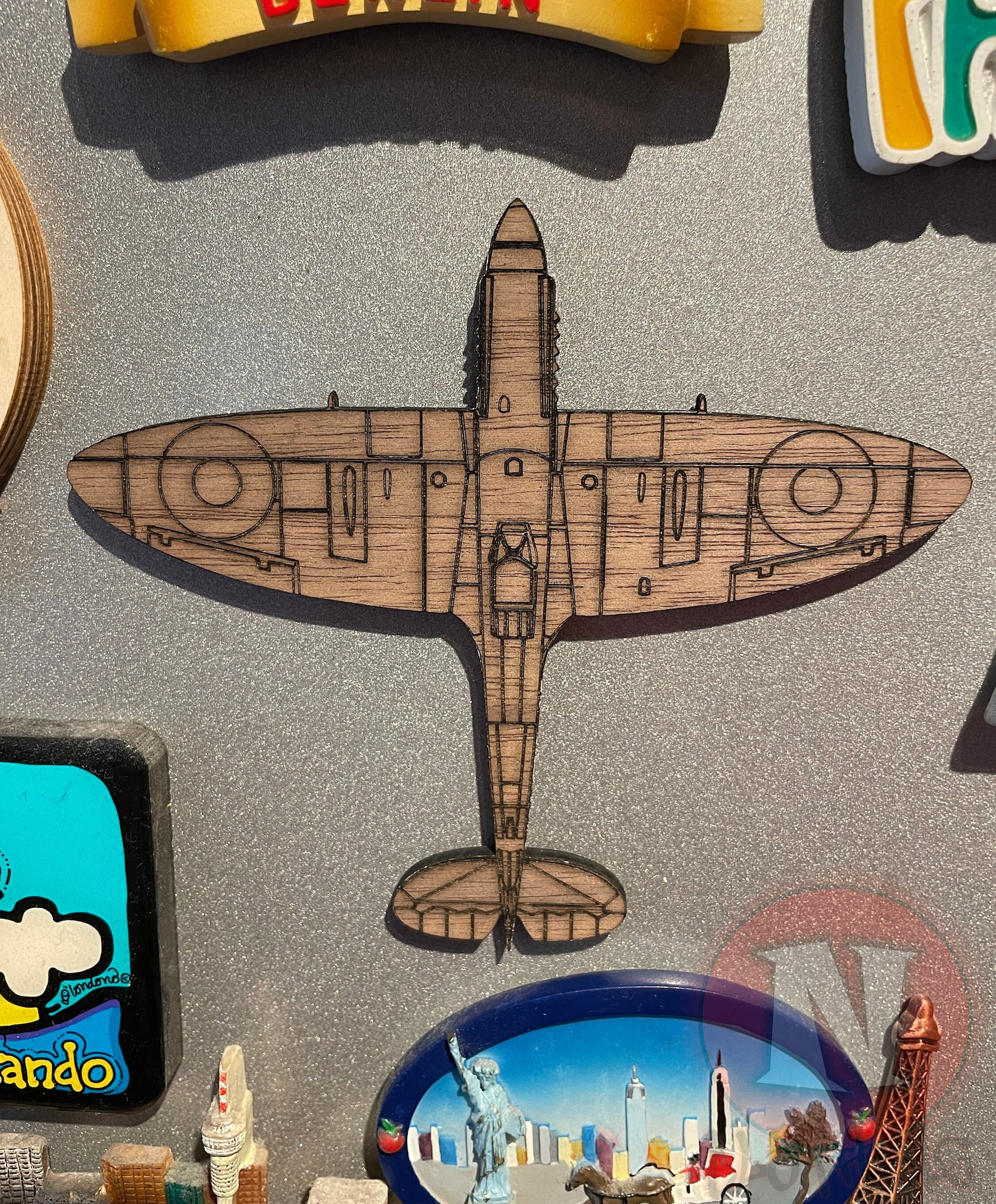 Spitfire WW2 Wooden Fridge Magnet Detailed Classic Aircraft - Etsy