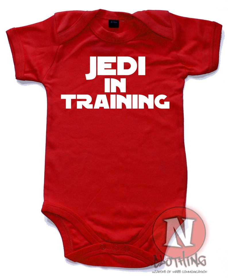 Jedi in Training Baby Suit Vest. Babygro Baby Suit in Sizes From 0-3 up ...