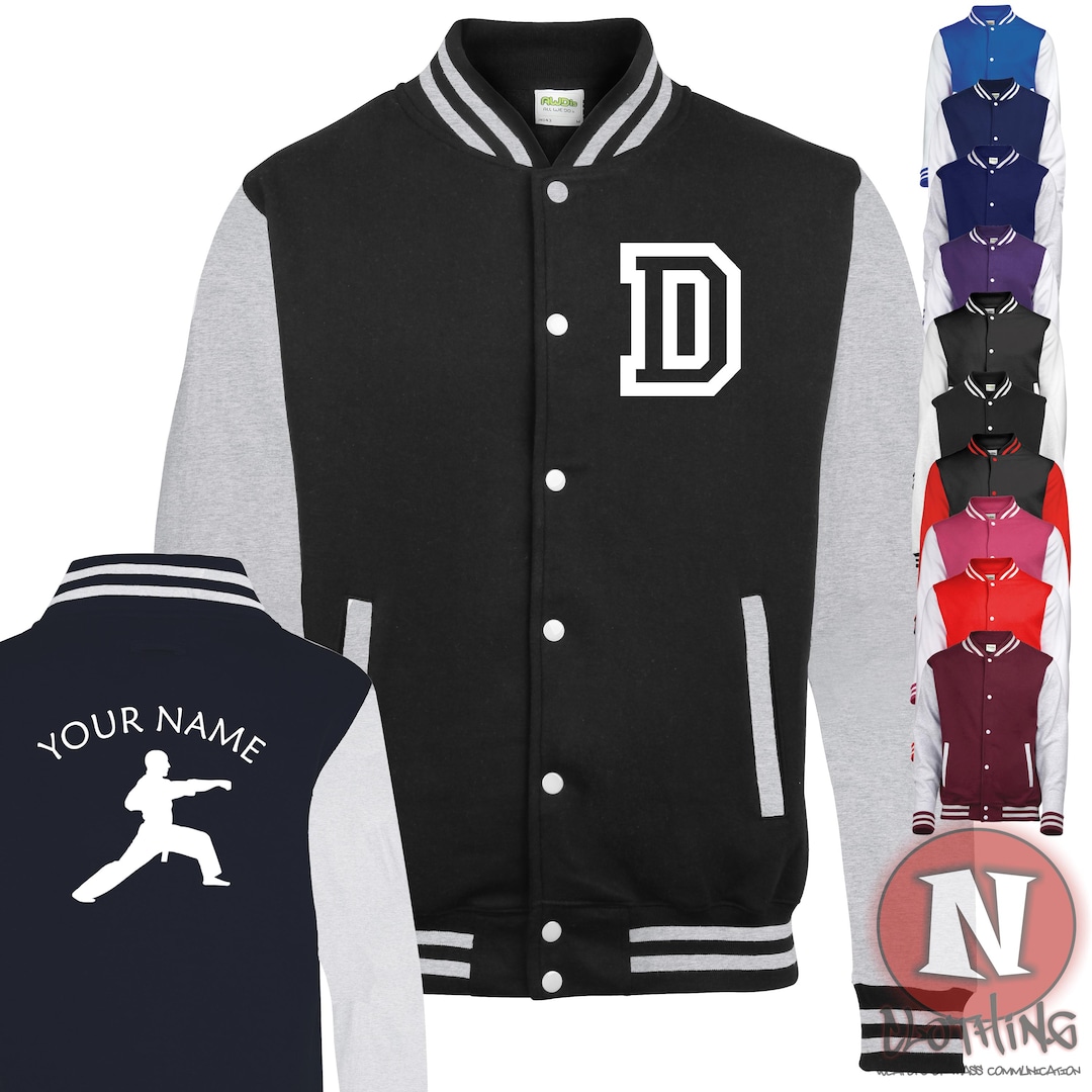 Custom Martial Arts Kids Varsity Jacket, for Sports Teams and After ...