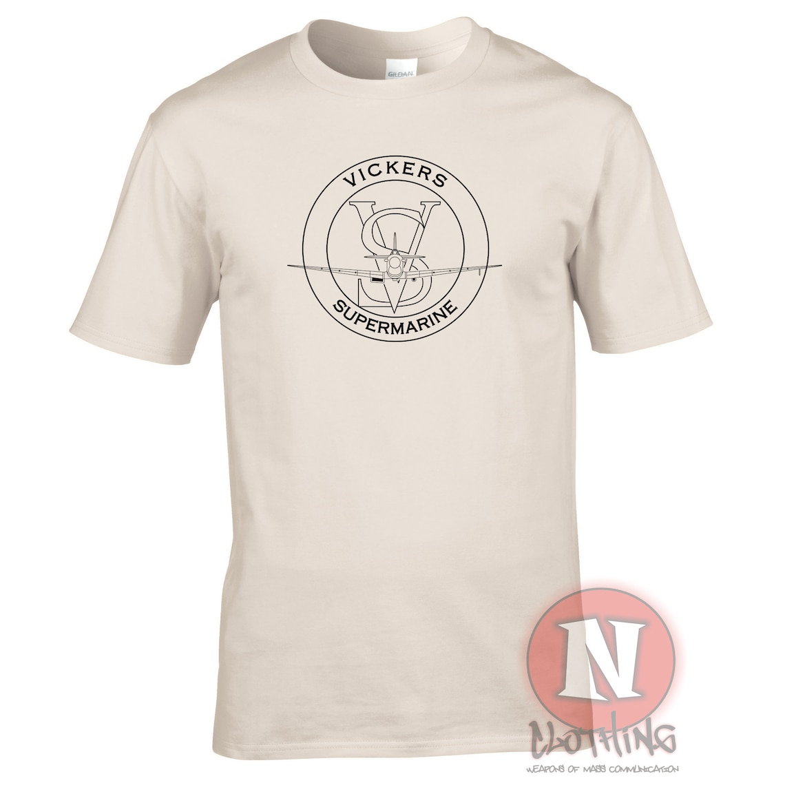 Vickers Supermarine logo t-shirt. The makers of the legendary | Etsy