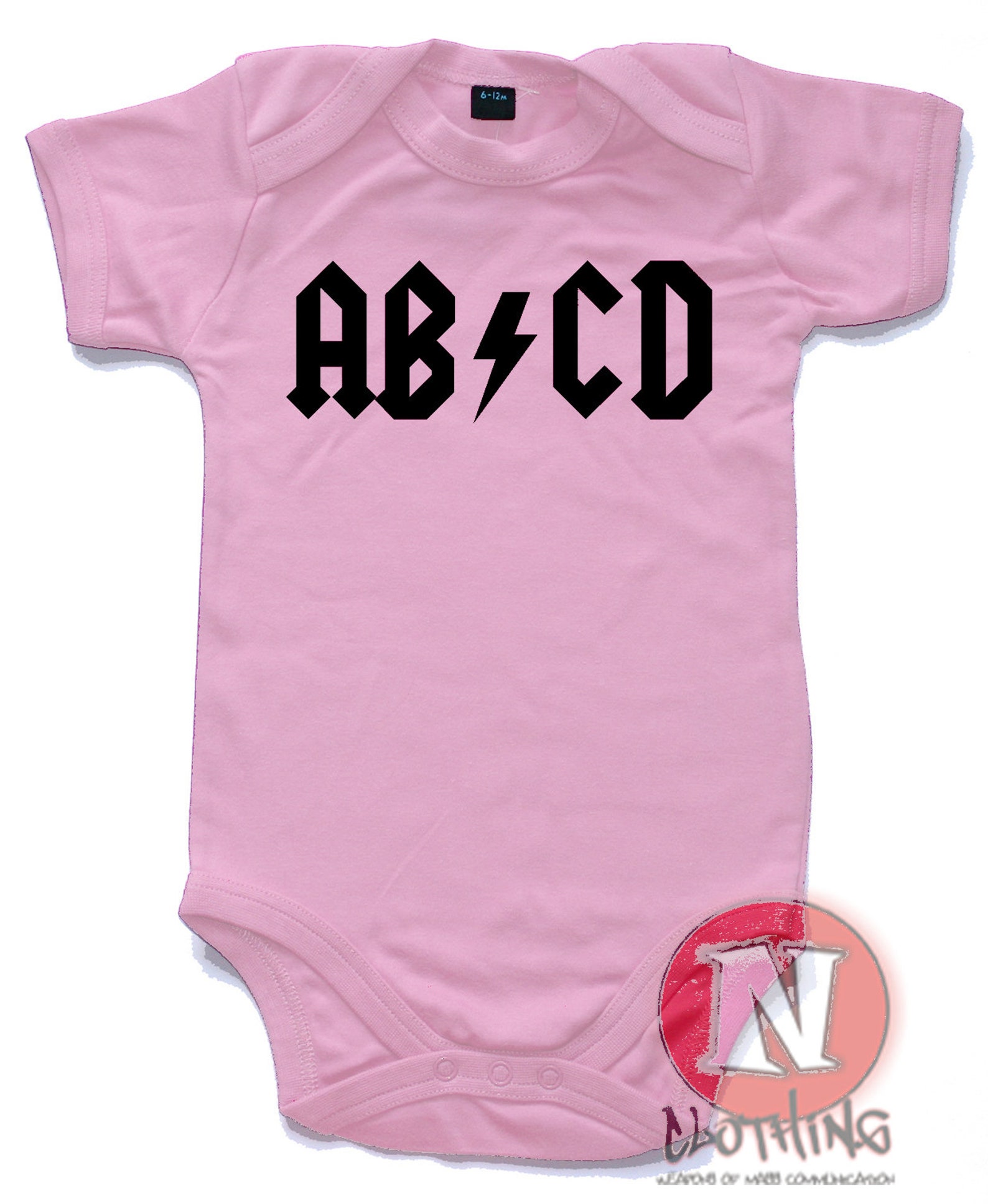 AB/CD Baby Suit. Babygrow Baby Suit in Sizes From 0-3 up to | Etsy