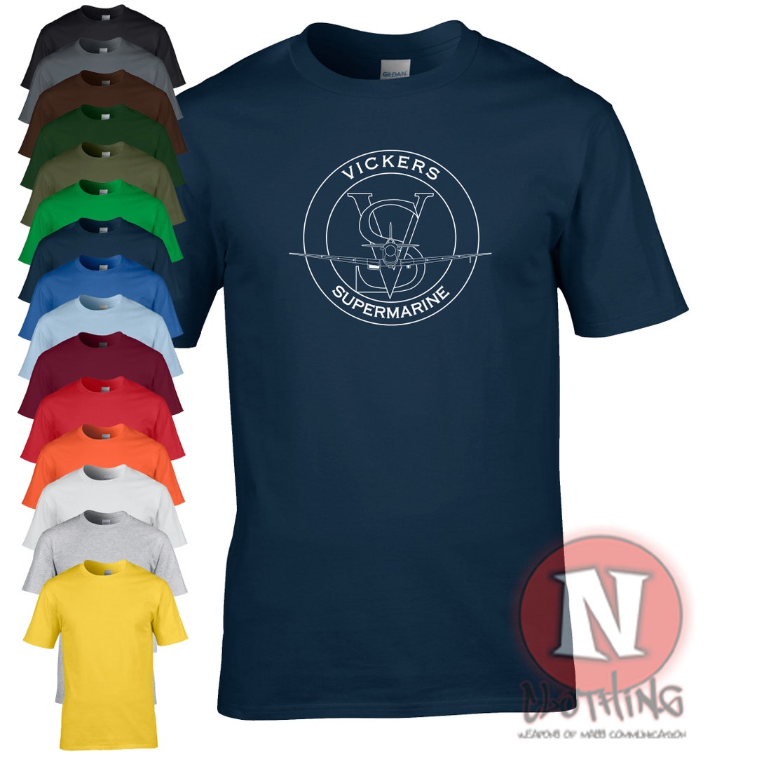Vickers Supermarine Logo T-shirt. the Makers of the Legendary World War ...