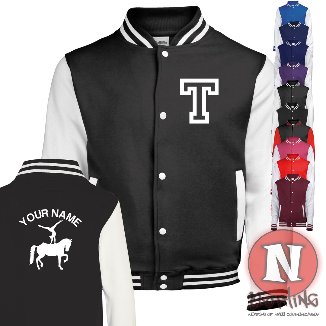 Custom Horse Vaulting Kids Varsity Jacket, for Show Gymnastics and ...