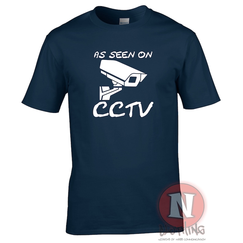 As Seen on CCTV T-shirt. Banksy Quote Teeshirt Urban Art Street Artist ...