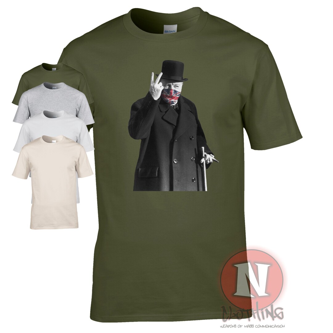 Winston Churchill Face Mask T-shirt. Do the Right Thing and Wear a Mask ...