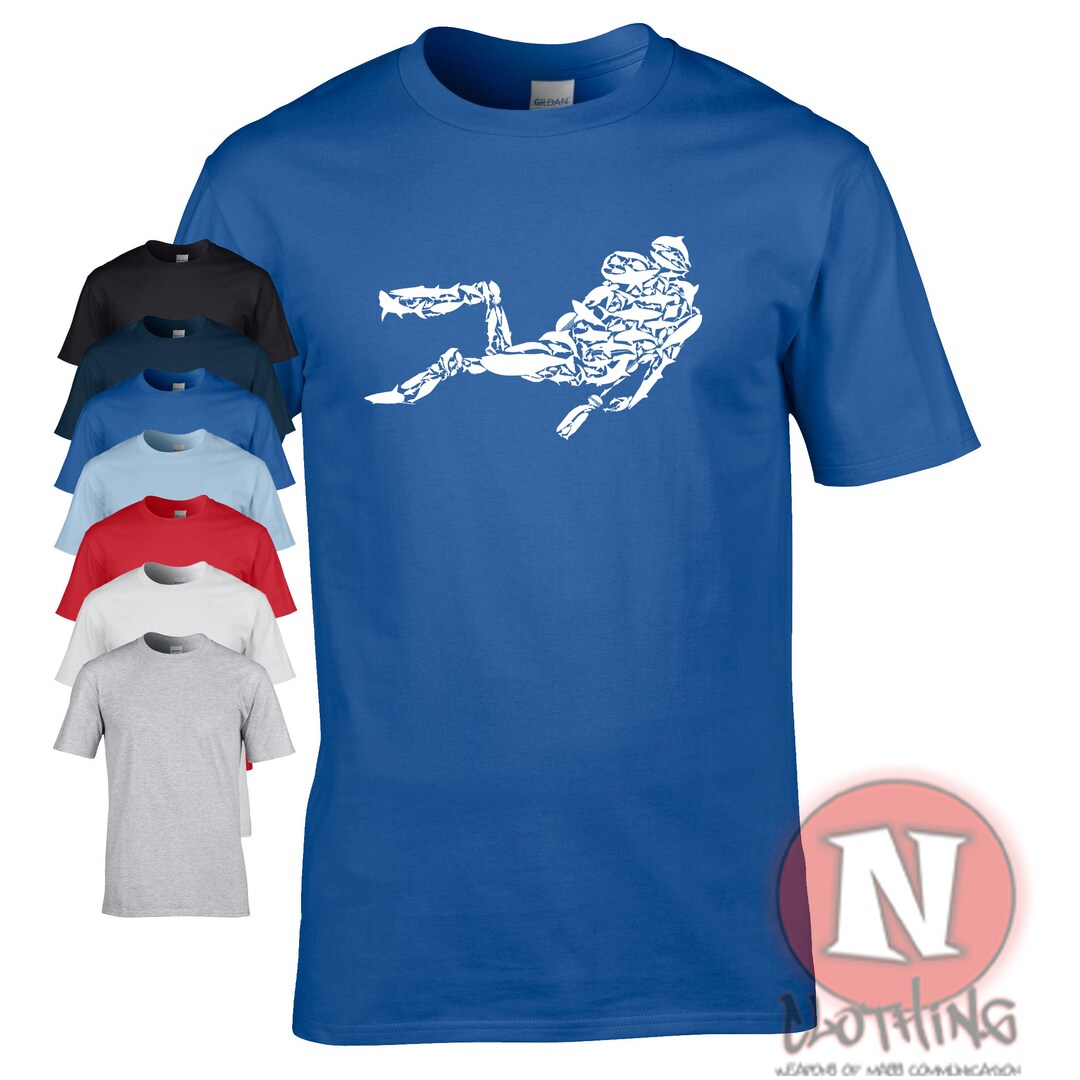 Scuba Diver Graphic T-shirt. the Ideal Gift for That Dive Fanatic ...