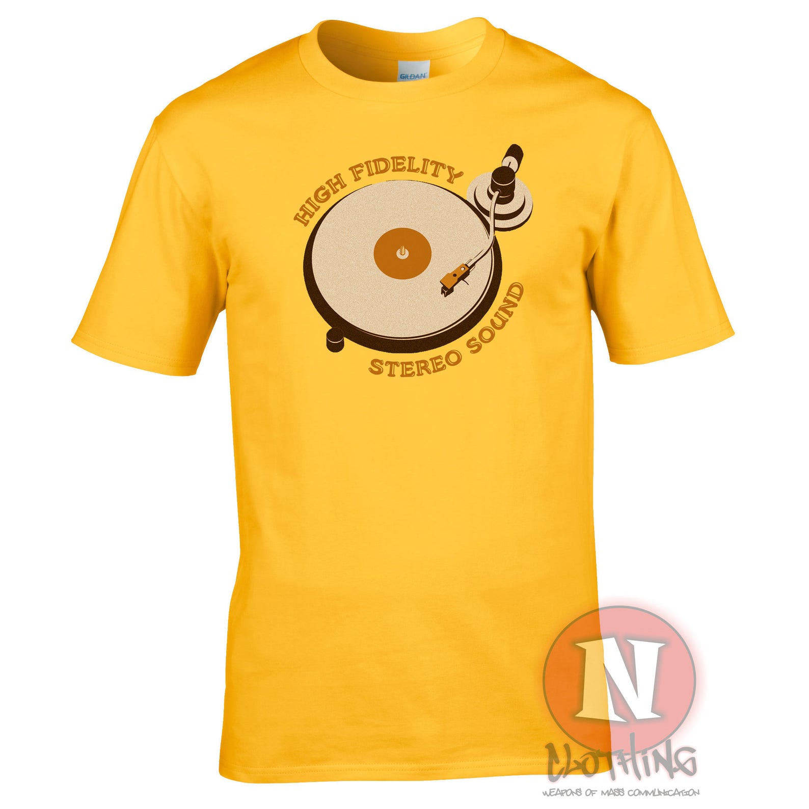 High Fidelity Stereo Sound Turntable T-shirt. for Vinyl - Etsy