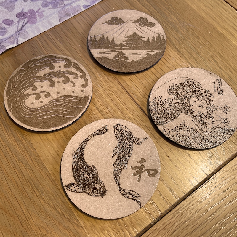 Japanese Coasters - Etsy