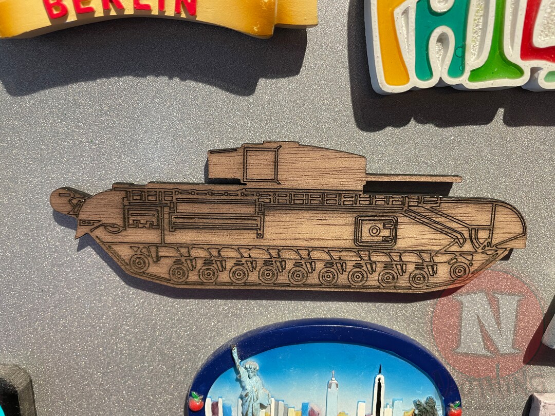 Churchill Tank WW2 Wooden Fridge Magnet Detailed Classic Vehicle - Etsy