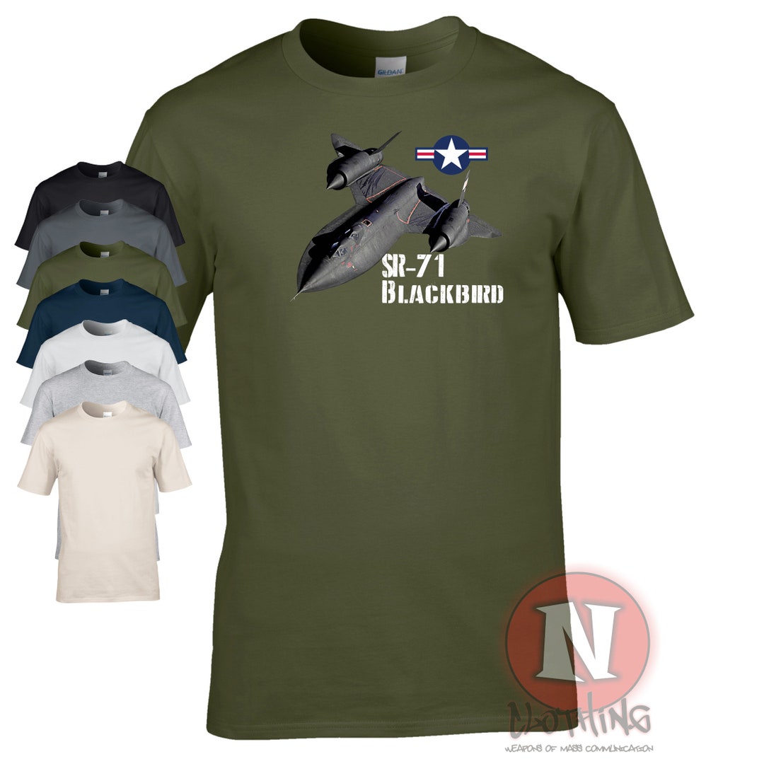 SR-71 Blackbird T-shirt USAF Lockheed Mach 3+ Strategic Reconnaissance ...