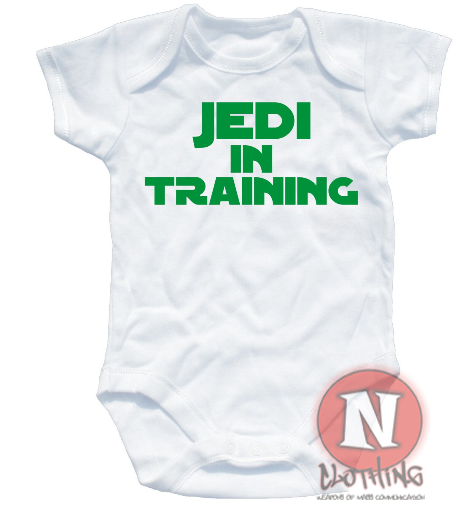 Jedi in Training Baby Suit Vest. Babygro Baby Suit in Sizes From 0-3 up ...