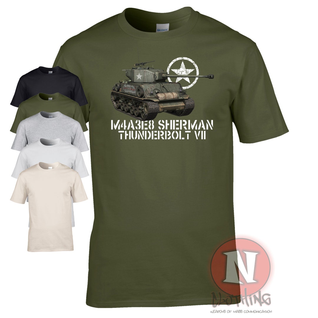 M4 Sherman Thunderbolt T-shirt. A Classic World War 2 Allied Tank ...
