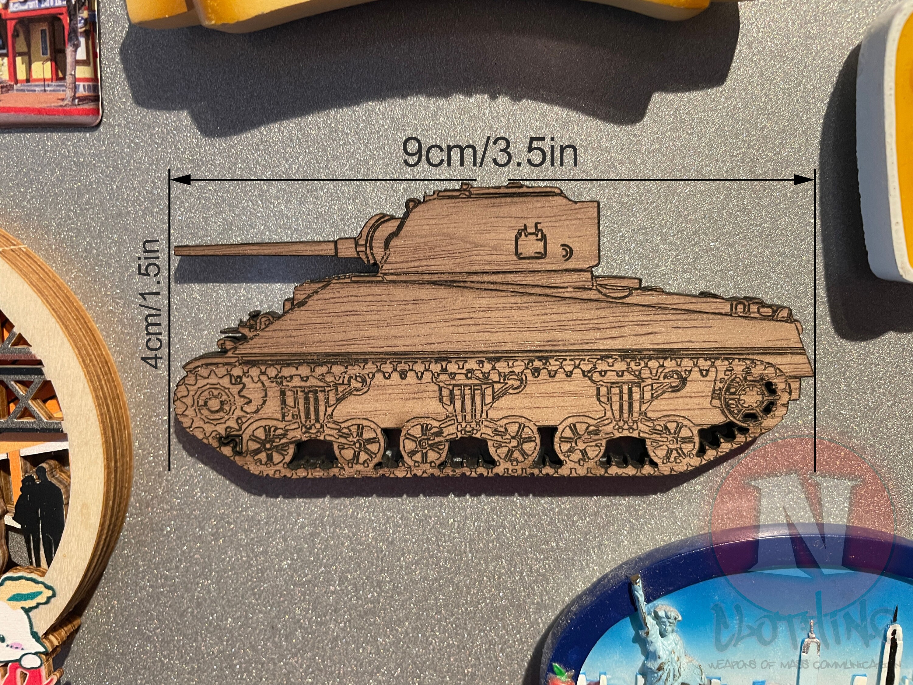 Sherman M4 Tank WW2 Wooden Fridge Magnet Detailed Classic Vehicle - Etsy