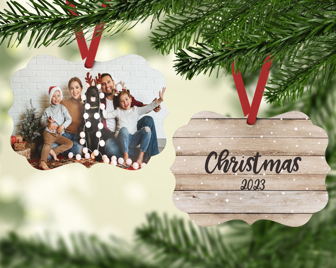 Custom Photo Ornament, Personalized Ornament, Choose Background ...