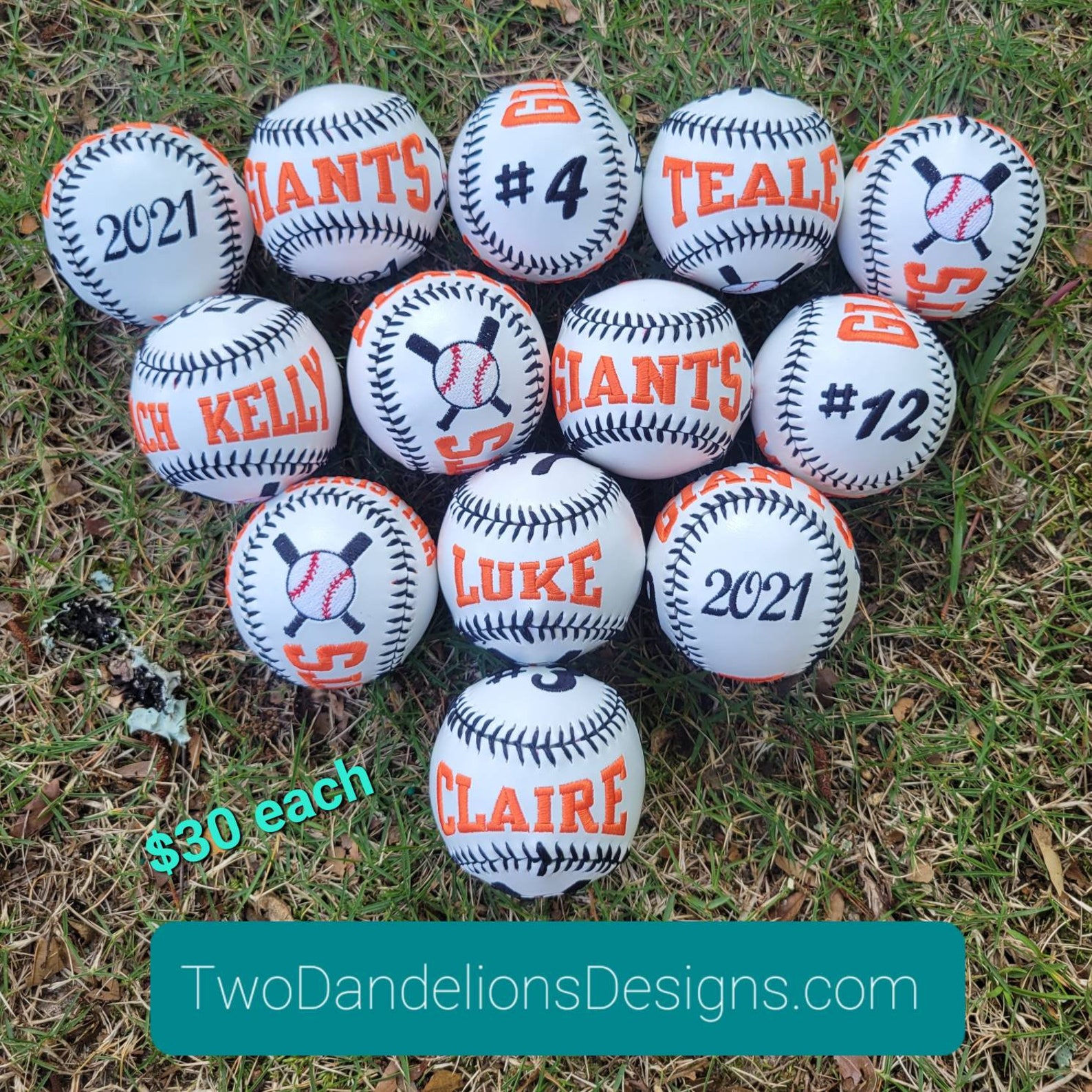 Custom Baseball Embroidered Baseball Baseball Gift Coach - Etsy
