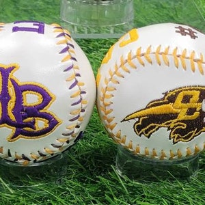 Custom Baseball, Embroidered Baseball, Baseball Gift, Coach Gift ...