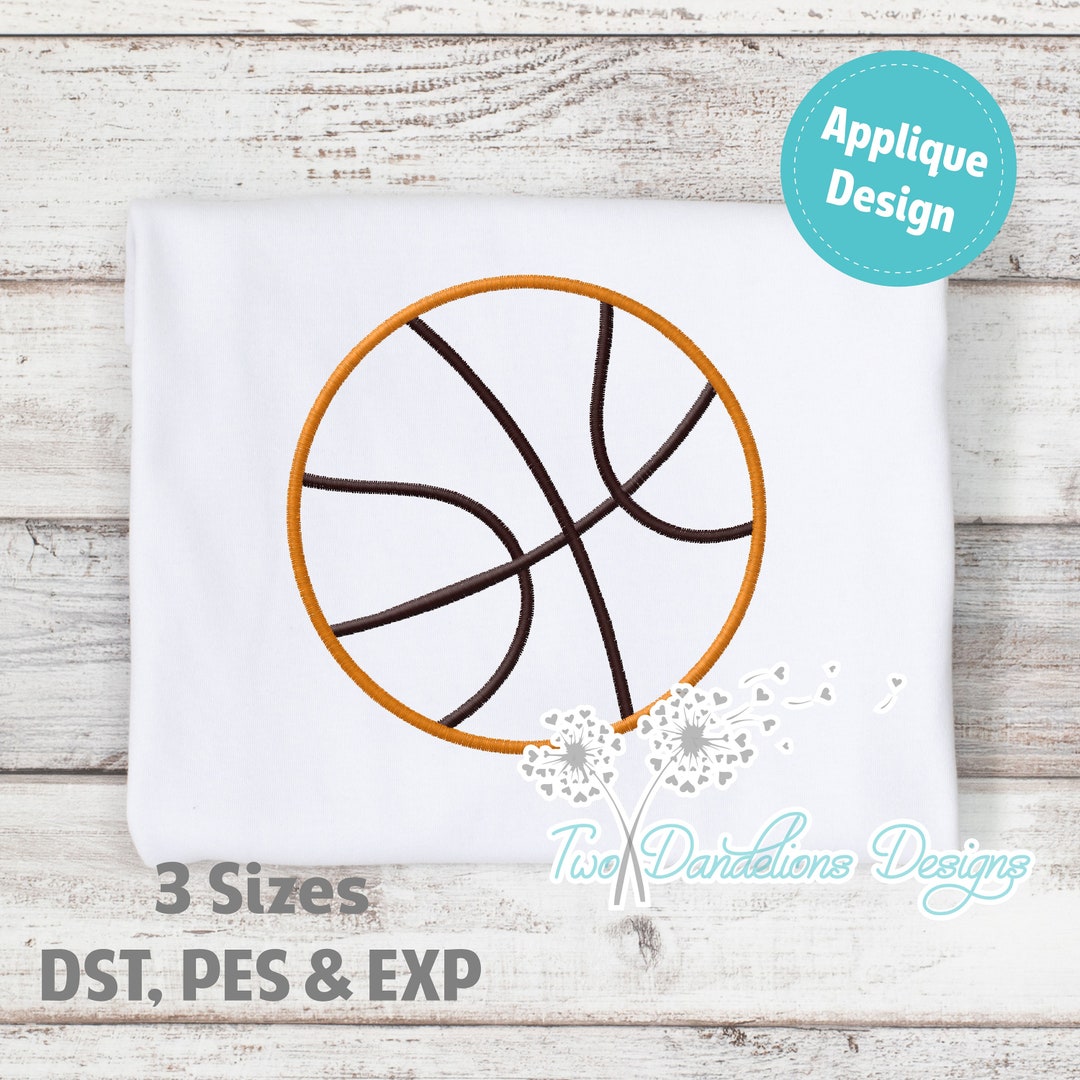 Basketball Applique Embroidery Design, Machine Embroidery, Basketball ...