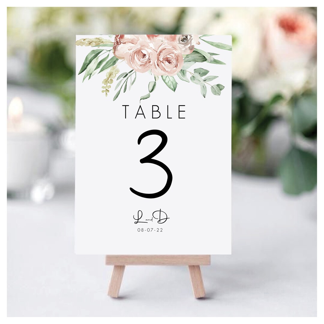 Wedding Table Number Cards Table Names Table Cards Wedding - Etsy