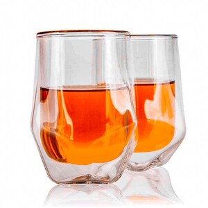 Crystal Whiskey Tasting Glass Set of 2 Glasses Double Walled, Norlan ...