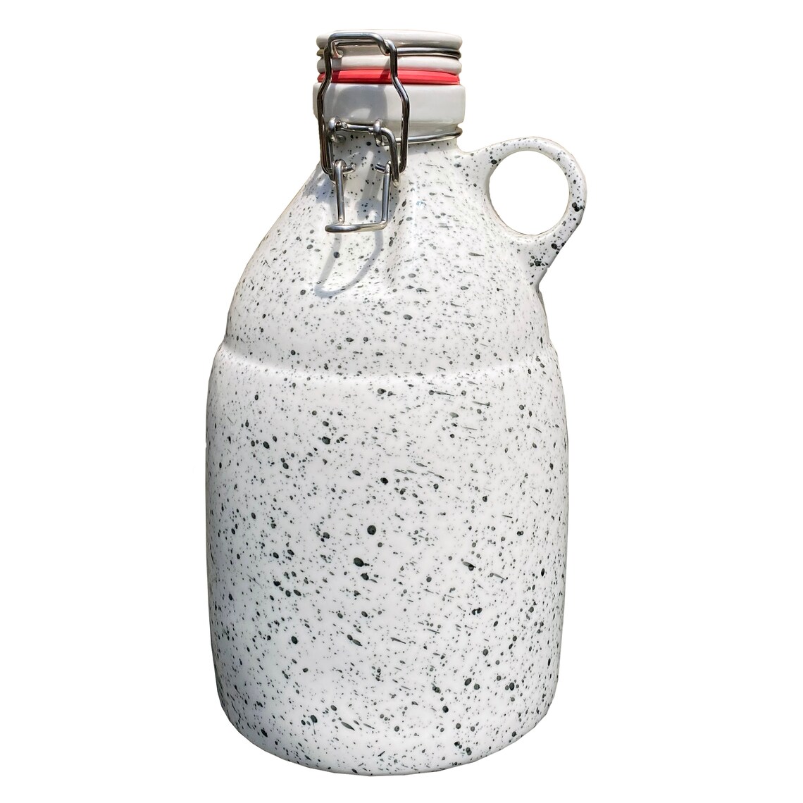 Oreo Speckled Ceramic Growler for Kombucha or Beer Stoneware - Etsy